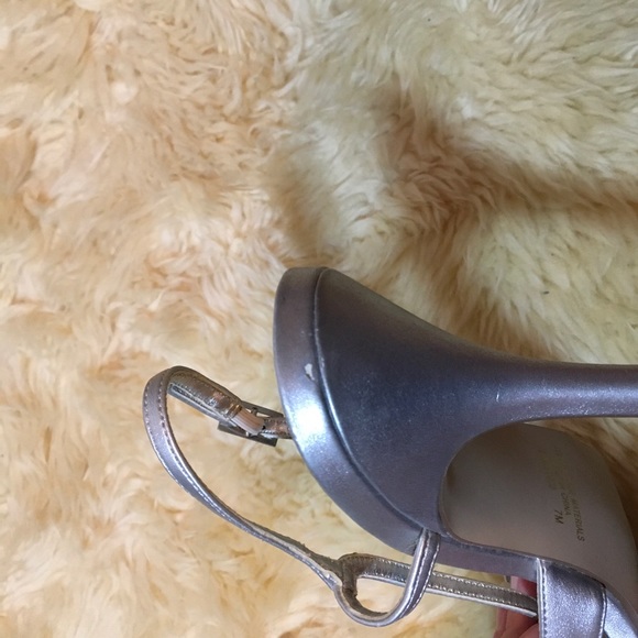 Mossimo Supply Co. | Shoes | Mossimo Shiny Silver Metallic Princess ...